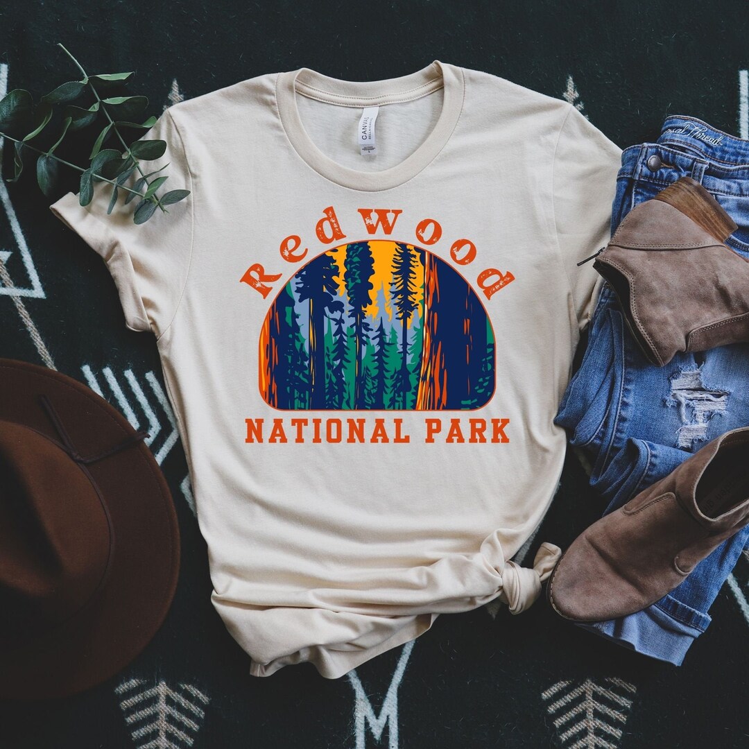 Redwood National Park Shirt WPA Vintage Retro National Parks California ...