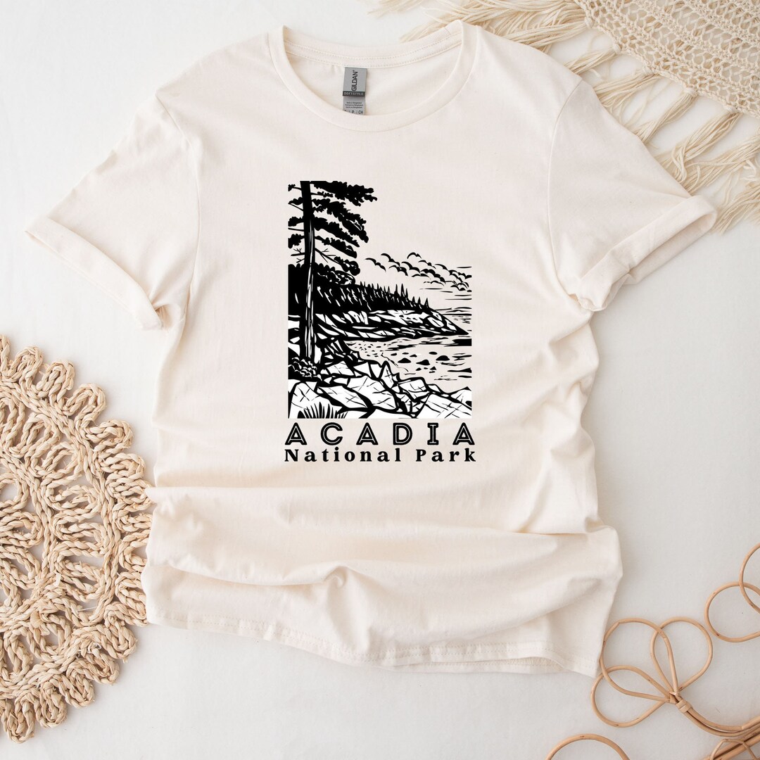 Acadia Shirt Maine National Park T-shirt Gift Camper Camp Lover Camping ...