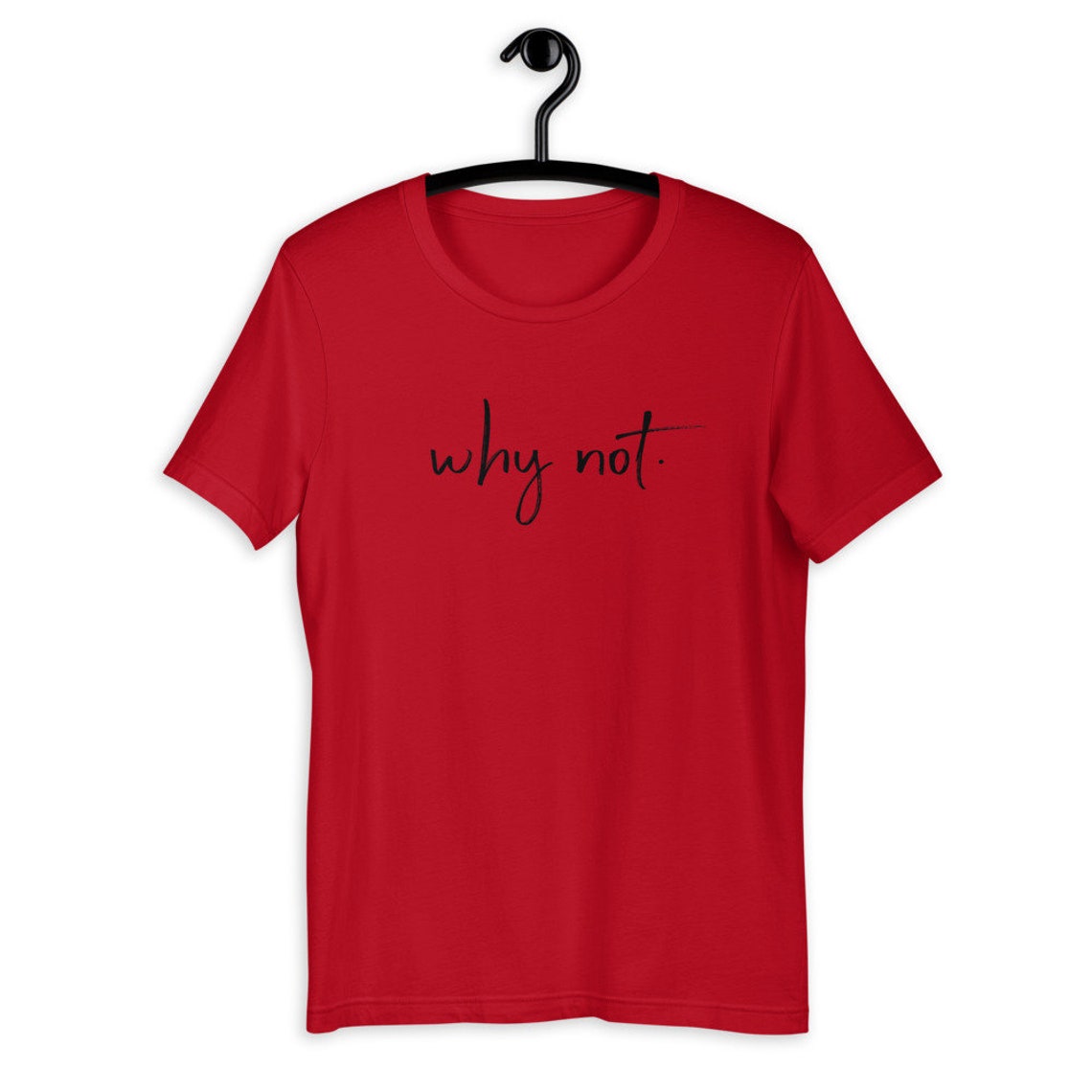 Minimalist White Tee, Why Not Tshirt, Women's Minimalist T Shirt, Cool ...