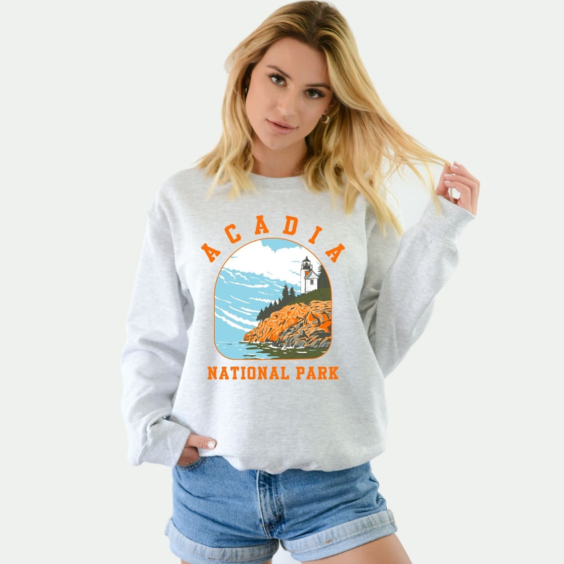 ACADIA Sweatshirt Acadia National Park Shirt Gifts Maine Bar Harbor ...