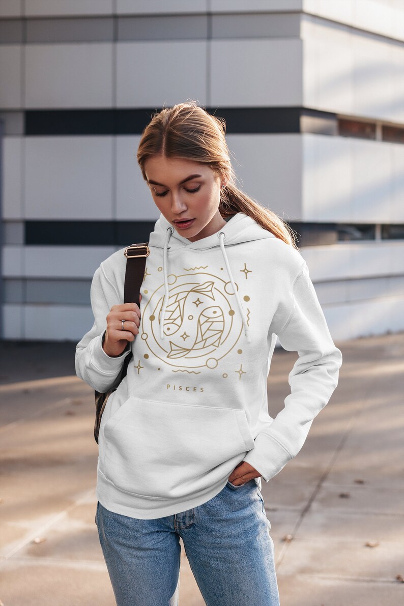 Pisces Hoodie,pisces Birthday Gift,pisces Zodiac Sweatshirt ...