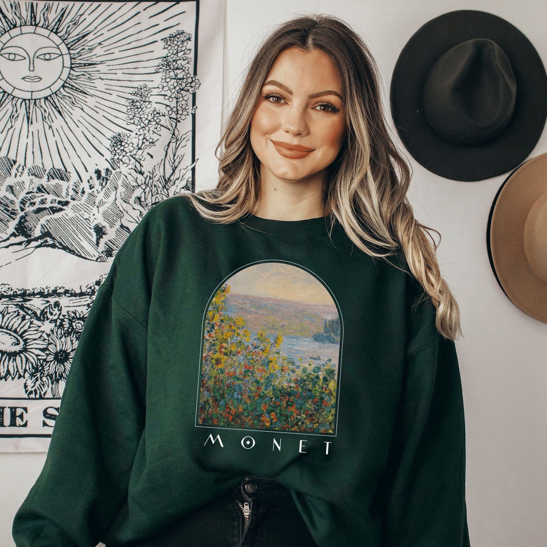 Monet Shirt Sweatshirt Gifts Painting Collage Aesthetic Clothing ...