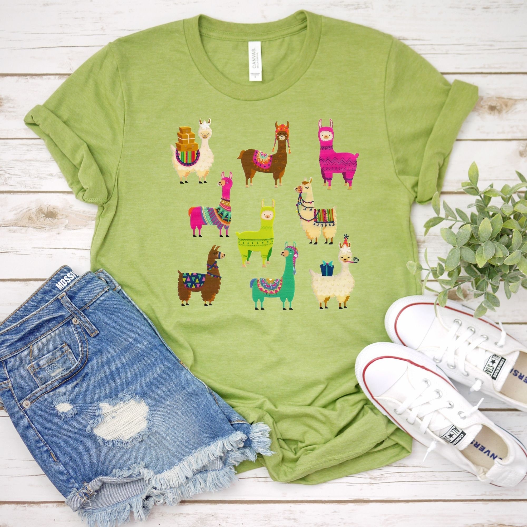 Llama Shirt Llama Gifts Alpaca Shirts Animal Lover Cute Trendy - Etsy