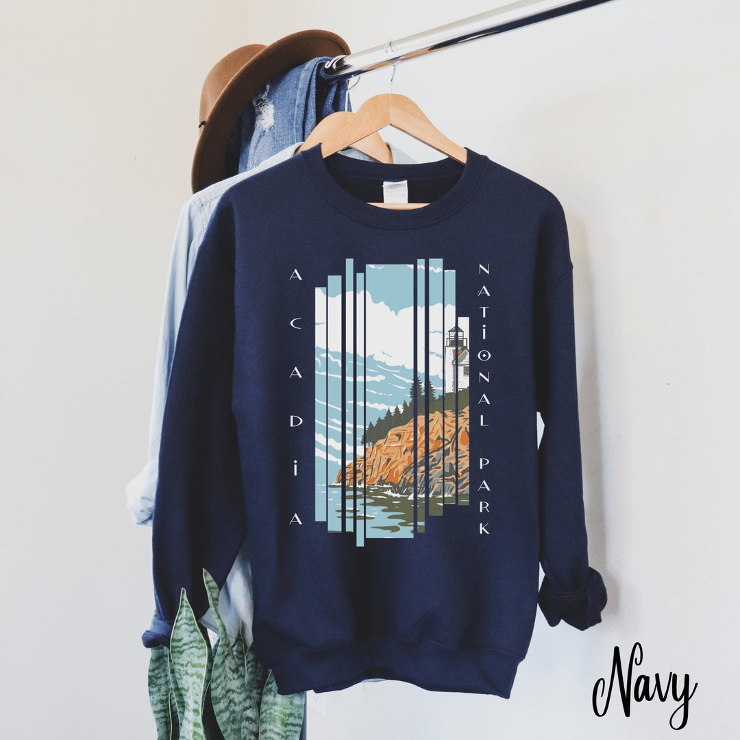 Acadia National Park Sweatshirt Maine Nature Camping Hiking Shirt Gifts ...