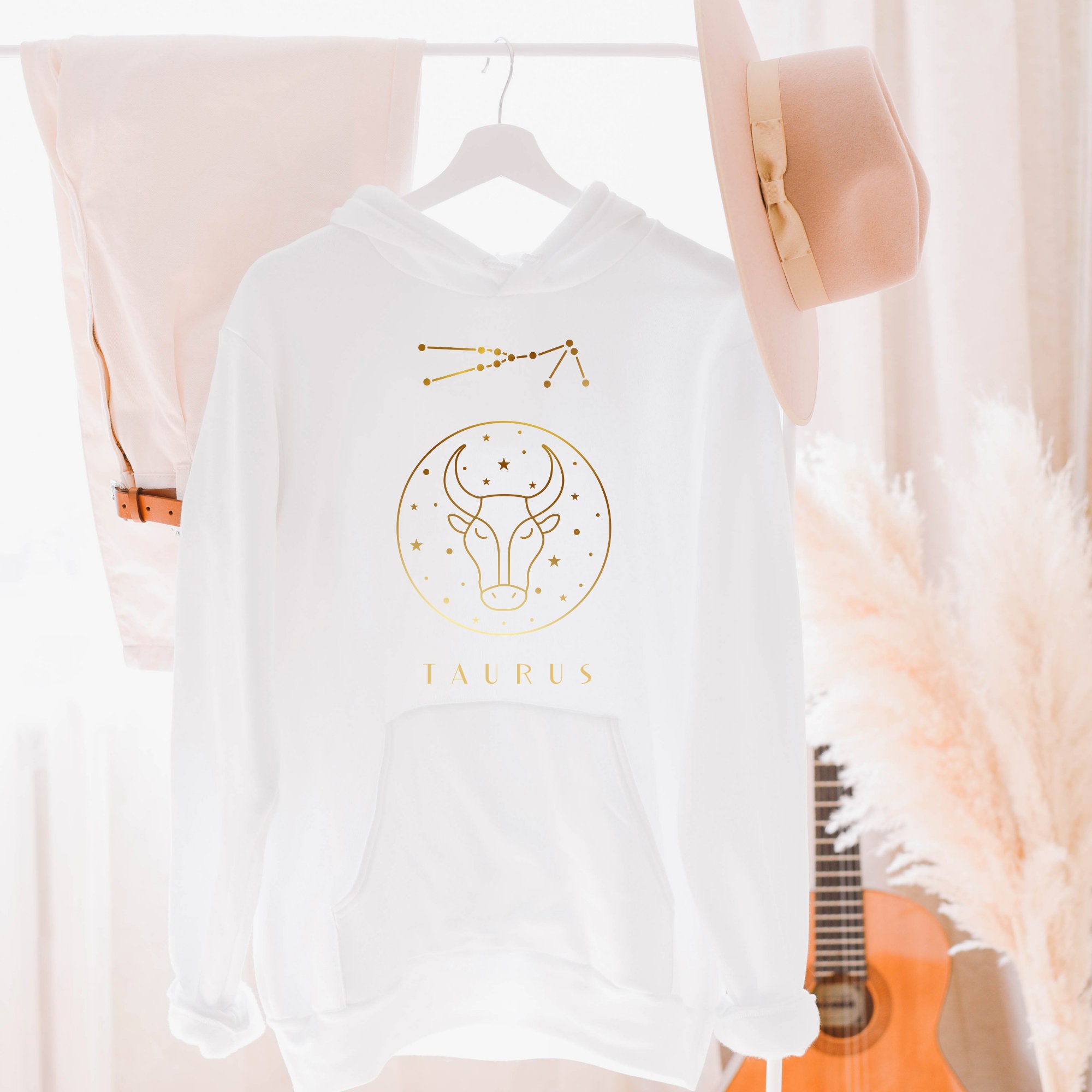 TAURUS ZODIAC HOODIE Zodiac Sweatshirt Astrology Constellation | Etsy