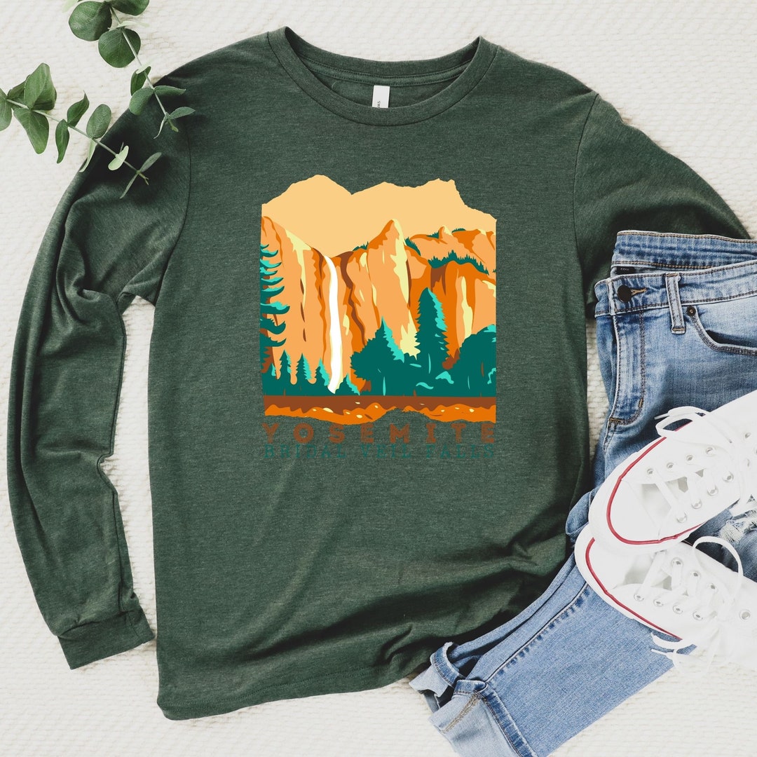 Yosemite Long Sleeve Shirt Yosemite National Park Shirt Gifts Yosemite ...
