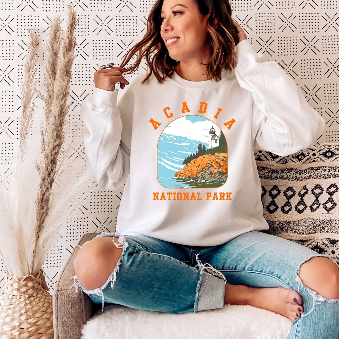 ACADIA Sweatshirt Acadia National Park Shirt Gifts Maine Bar Harbor ...