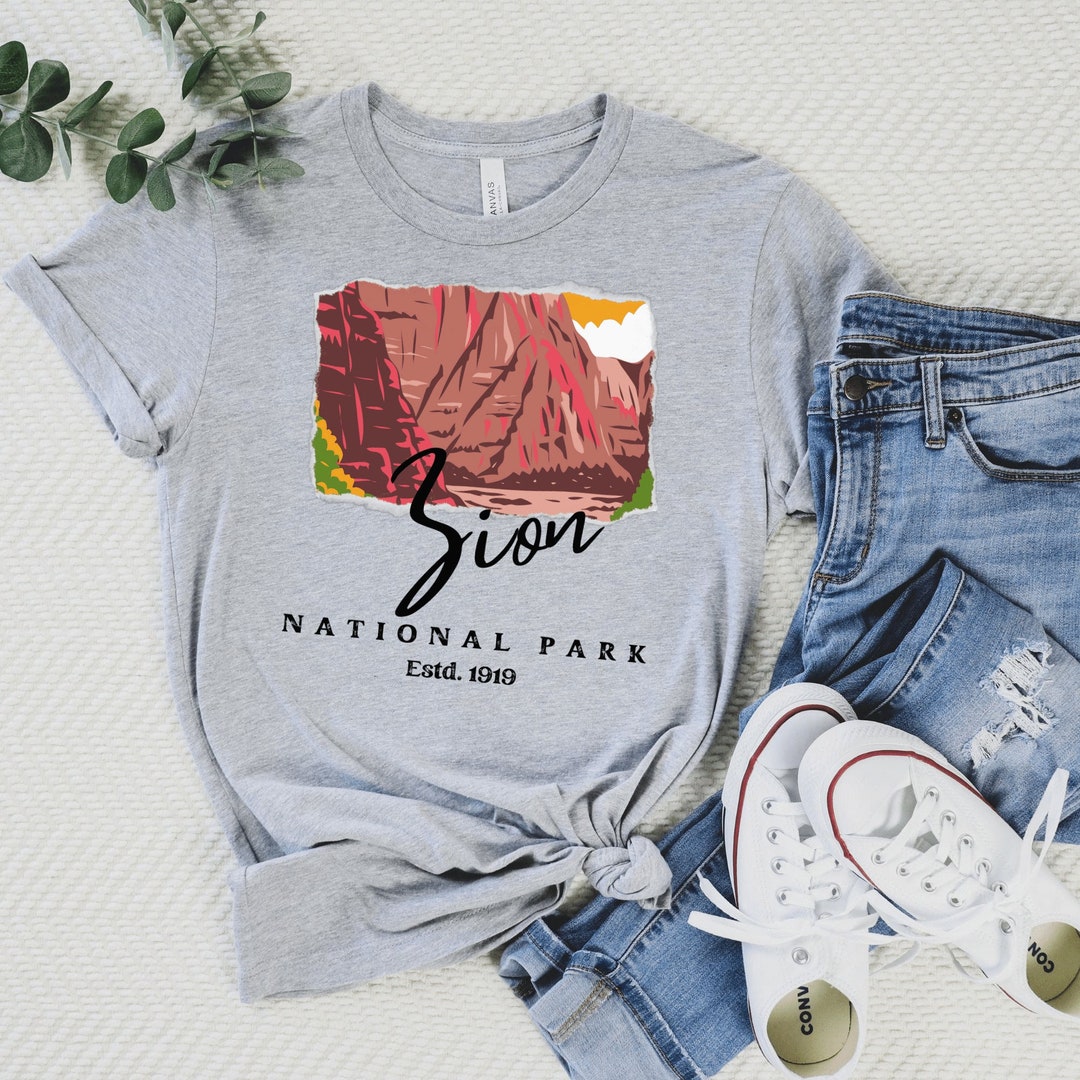 Zion National Park Shirt Nature Hiking Tee Mountains Camping Shirt Gift ...