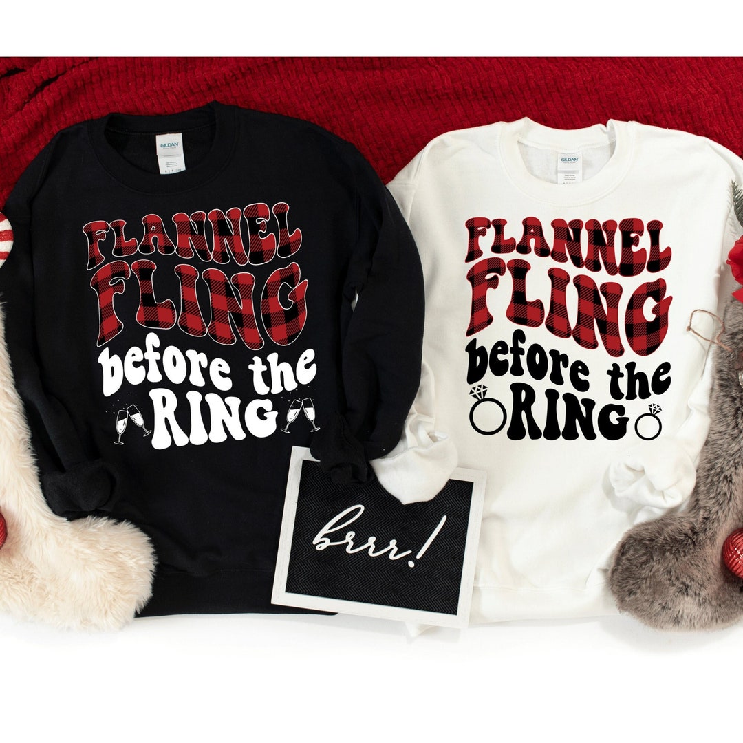 Flannel Fling Before the Ring Shirts Winter Bachelorette Party ...