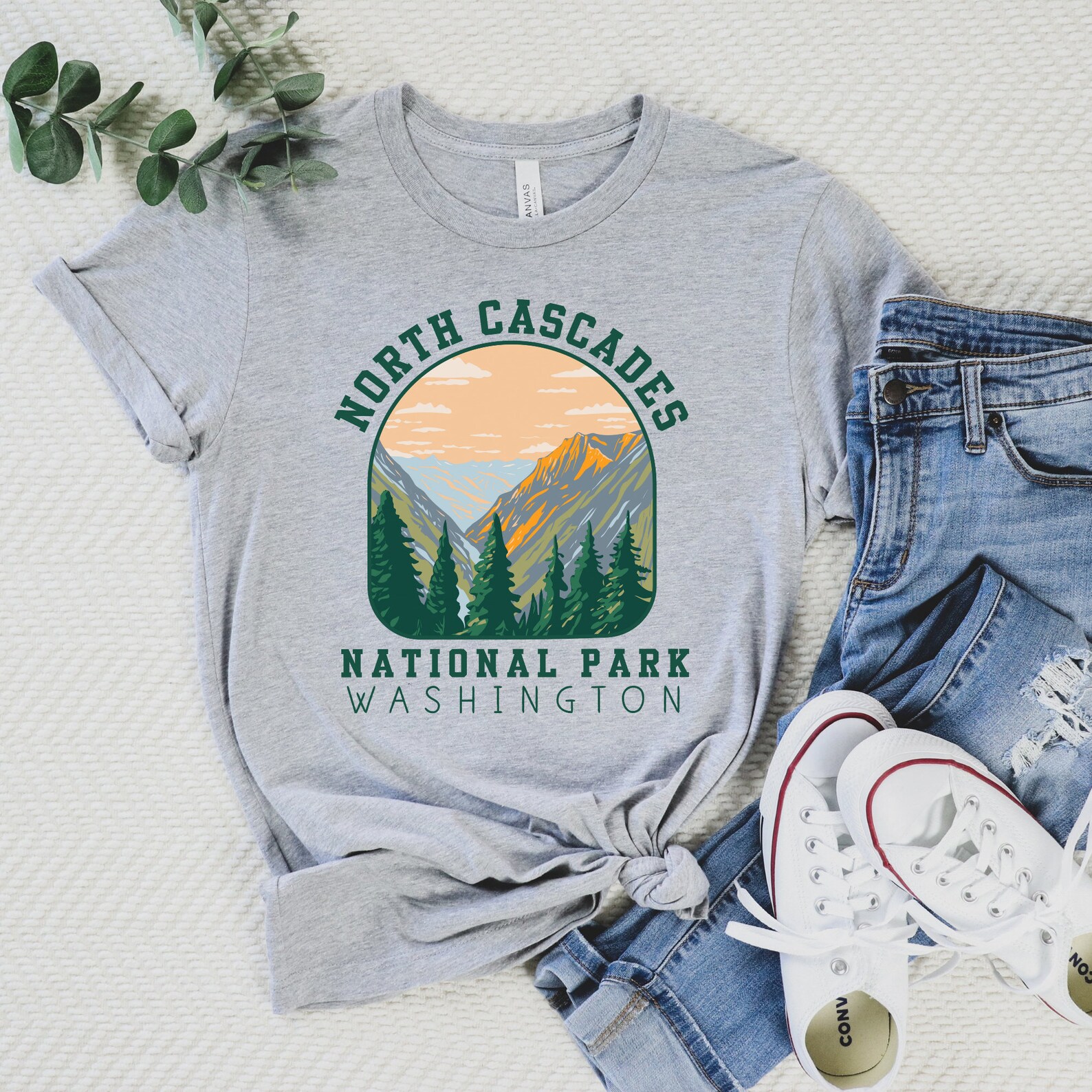 North Cascades National Park Shirt Washington National Parks Retro ...