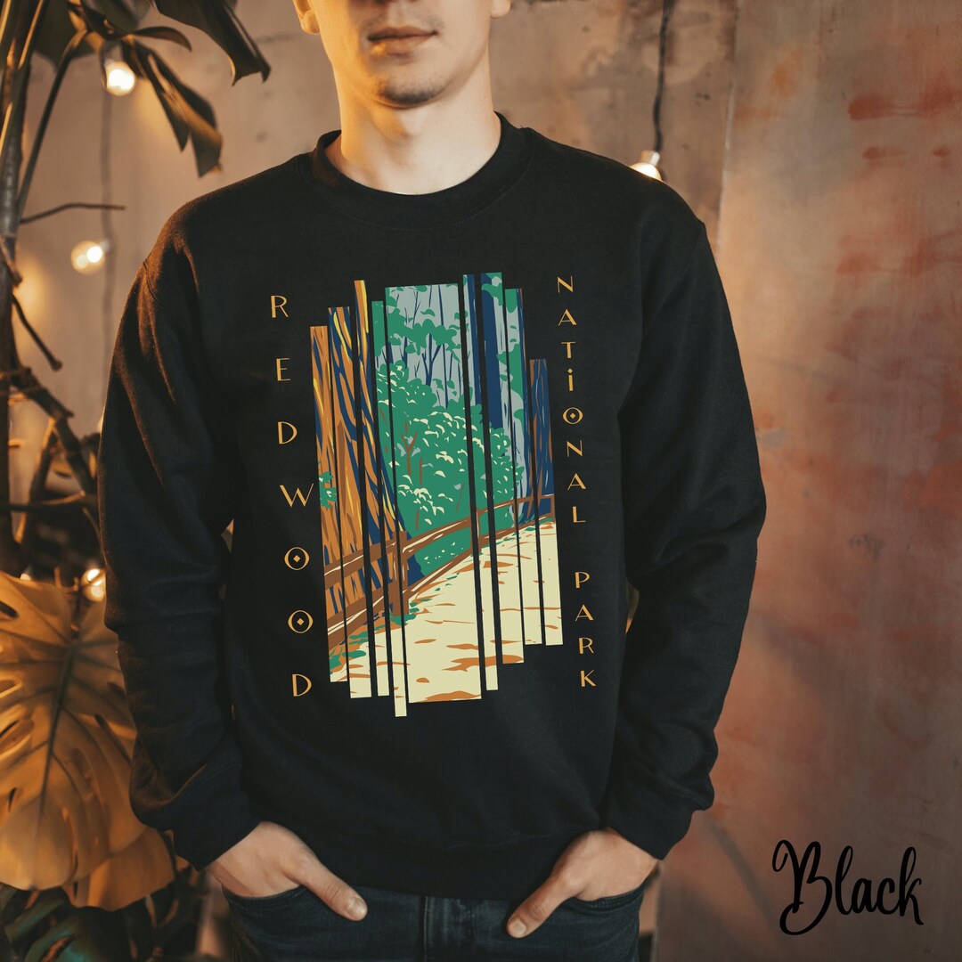 Redwood Forest Sweatshirt National Par Shirt Nature Camping Hiking ...