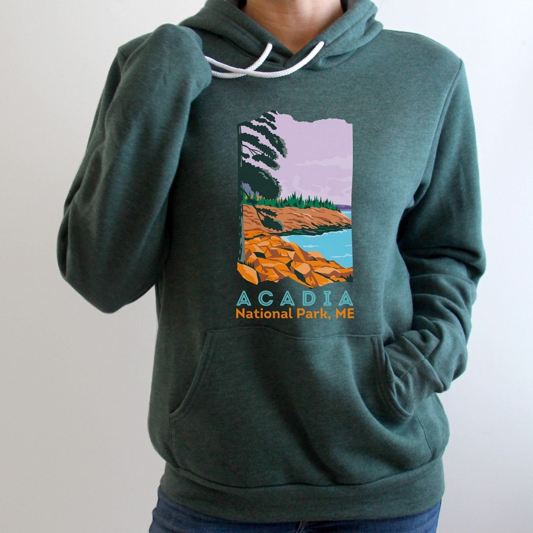 ACADIA HOODIE Acadia National Park Vacation Shirt Camping Hiking ...