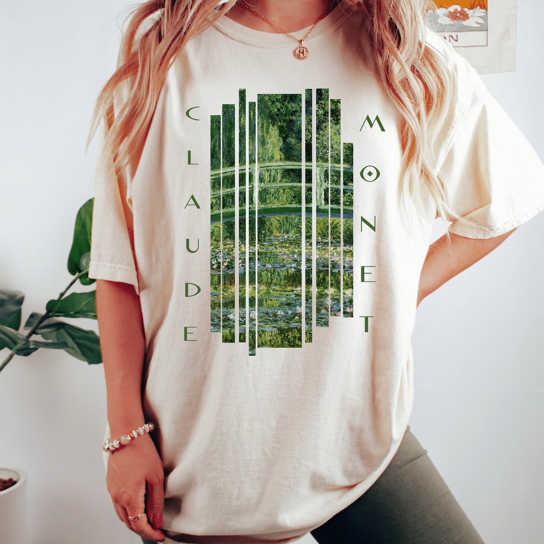 Claude Monet Shirt Vintage Painting Aesthetic Renaissance Van Gogh ...