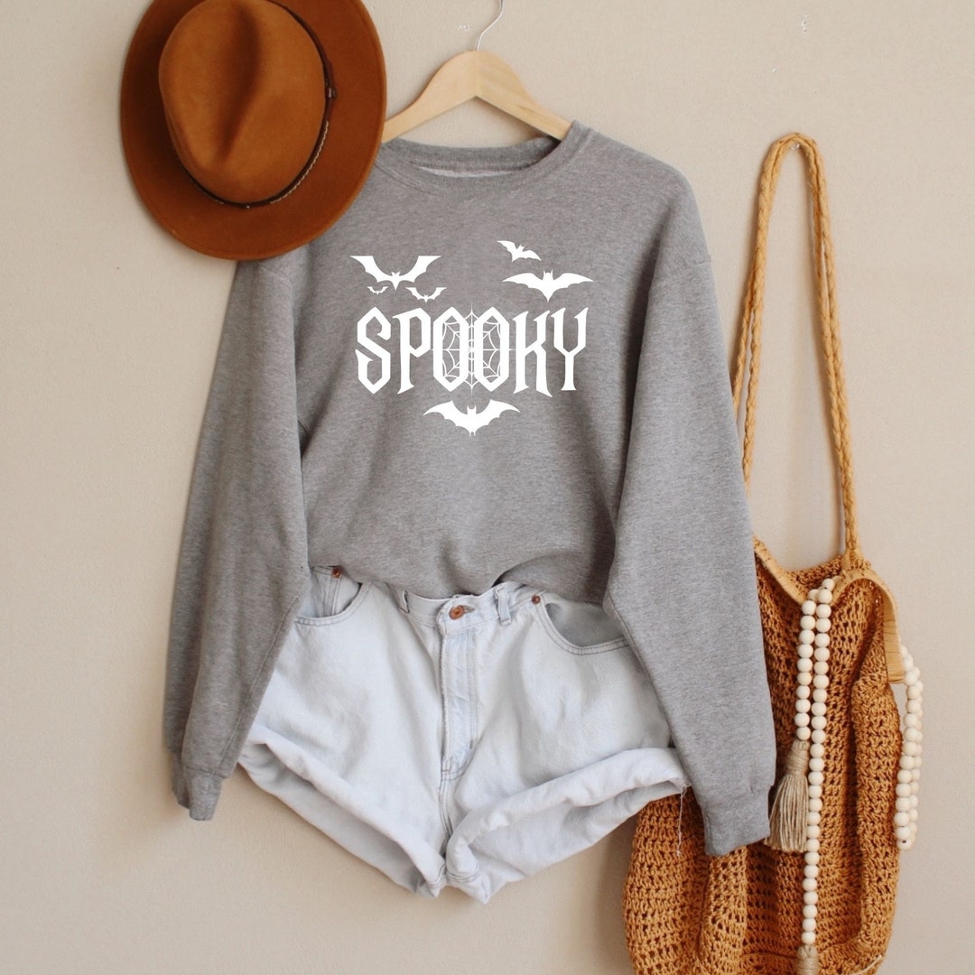 SPOOKY Sweatshirt, Trendy Fall Sweatshirt, Cute Halloween Bats ...