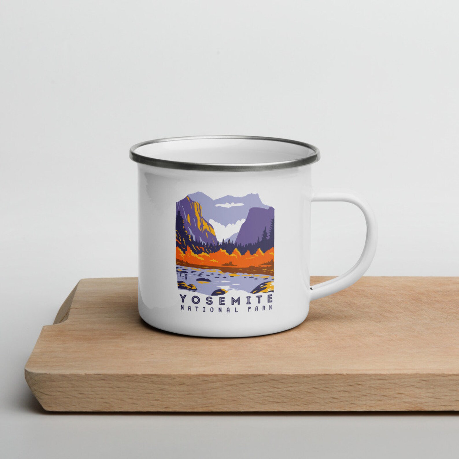 Yosemite National Park Mug Yosemite Gifts Enamel Camping Mug | Etsy