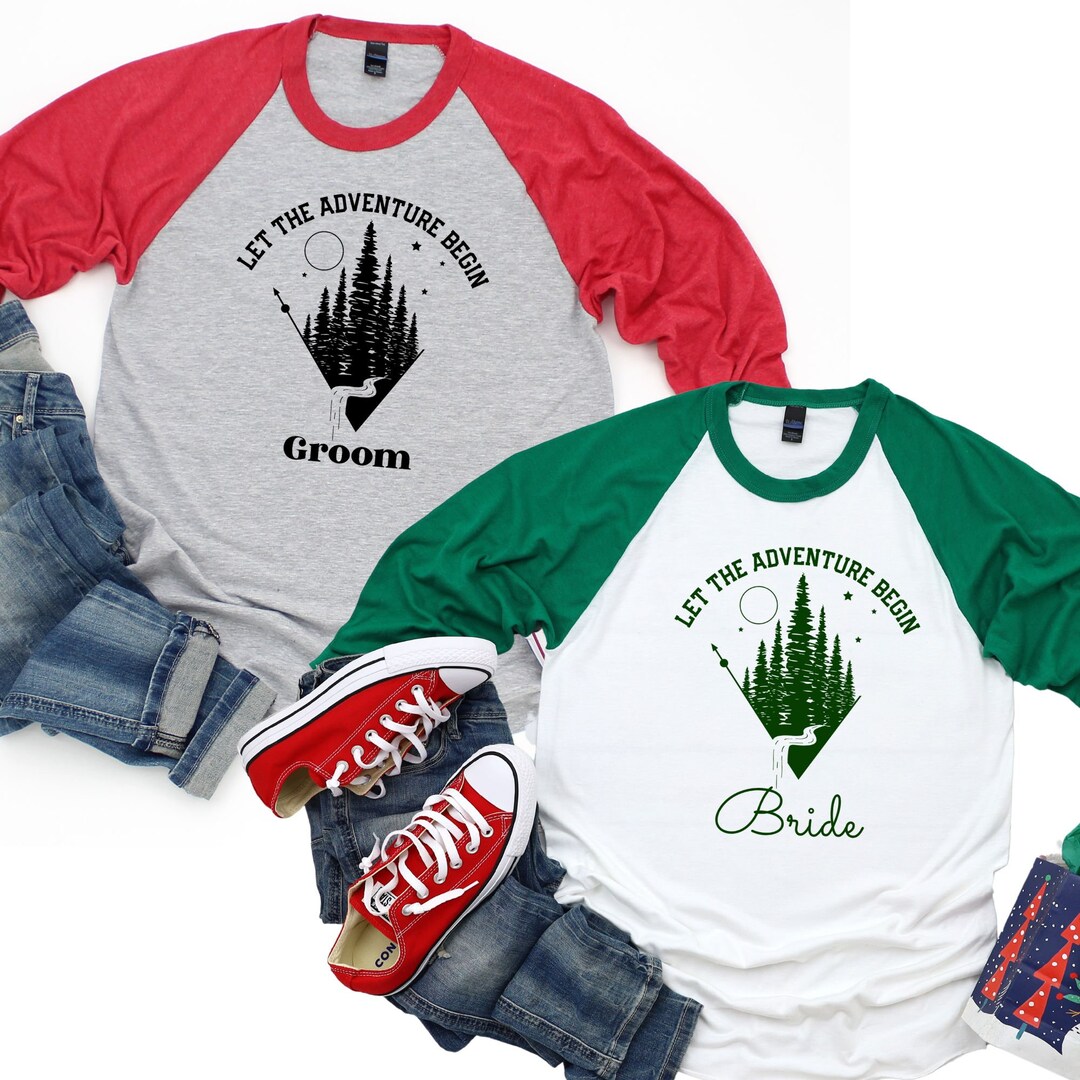 Matching Bride and Groom Shirts Couple Shirts Gifts for Wedding ...