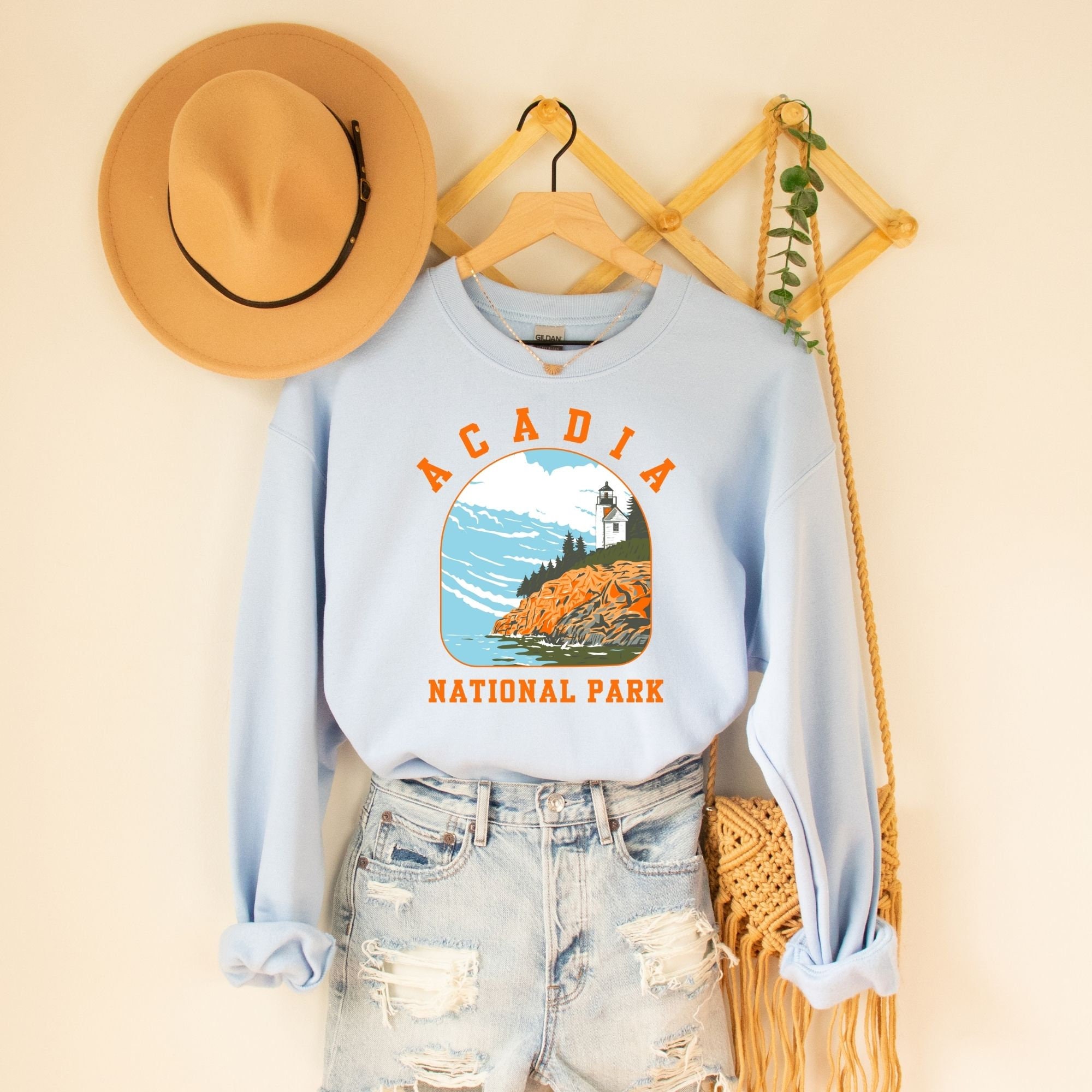 ACADIA Sweatshirt Acadia National Park Shirt Gifts Maine Bar Harbor ...