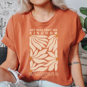 Retro Floral Christian Shirts for Women, Christian Streetwear ...