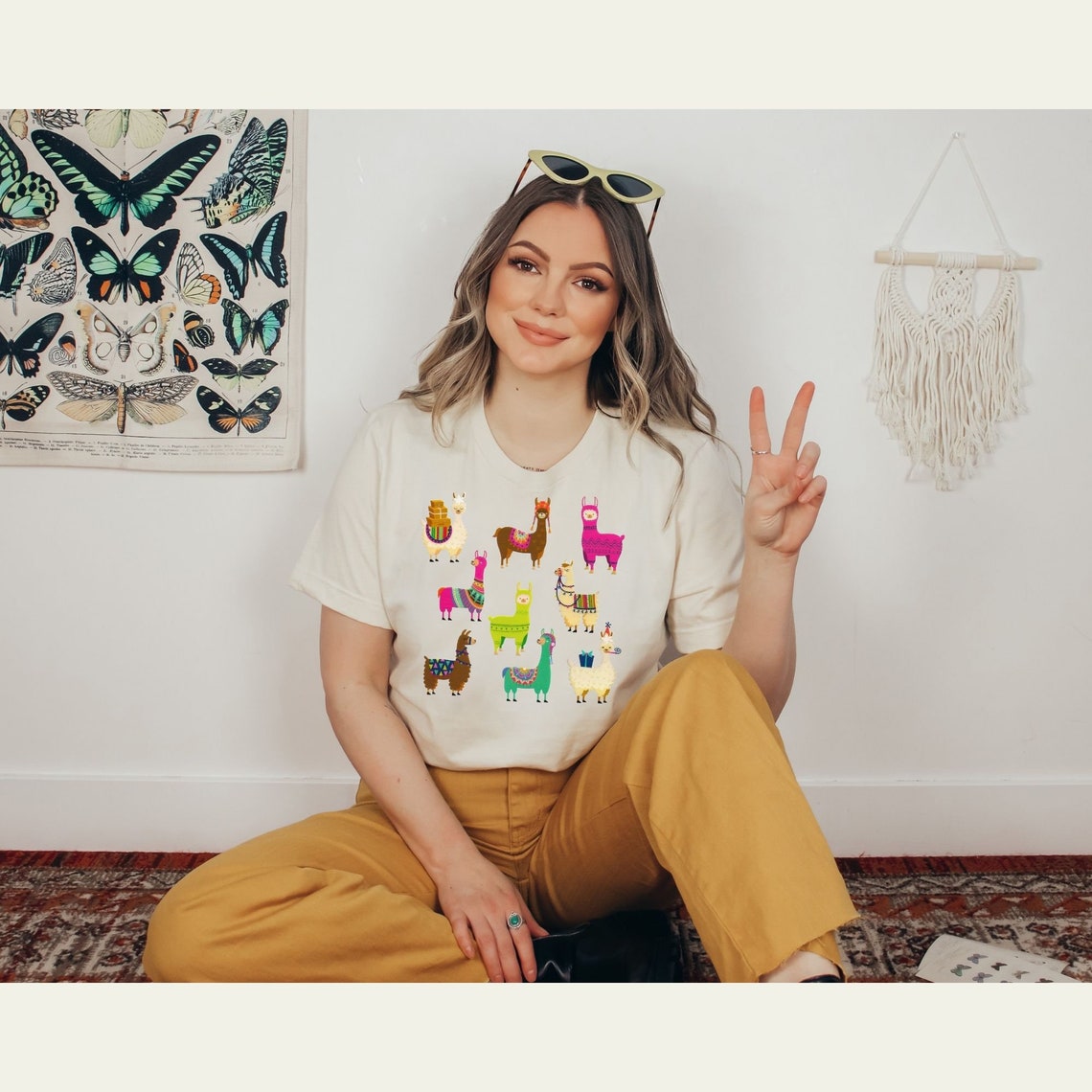 Llama Shirt Llama Gifts Alpaca Shirts Animal Lover Cute Trendy - Etsy