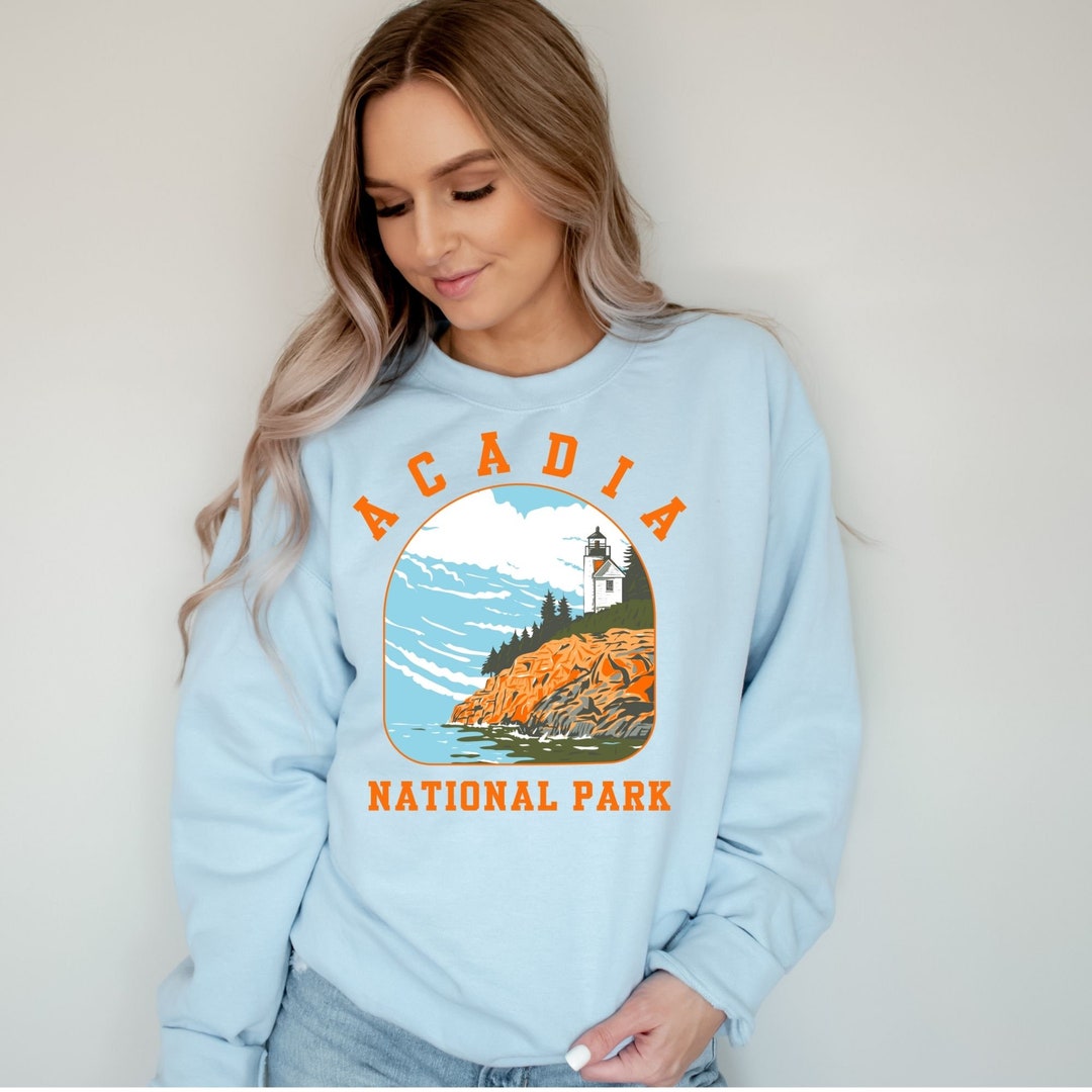 ACADIA Sweatshirt Acadia National Park Shirt Gifts Maine Bar Harbor ...