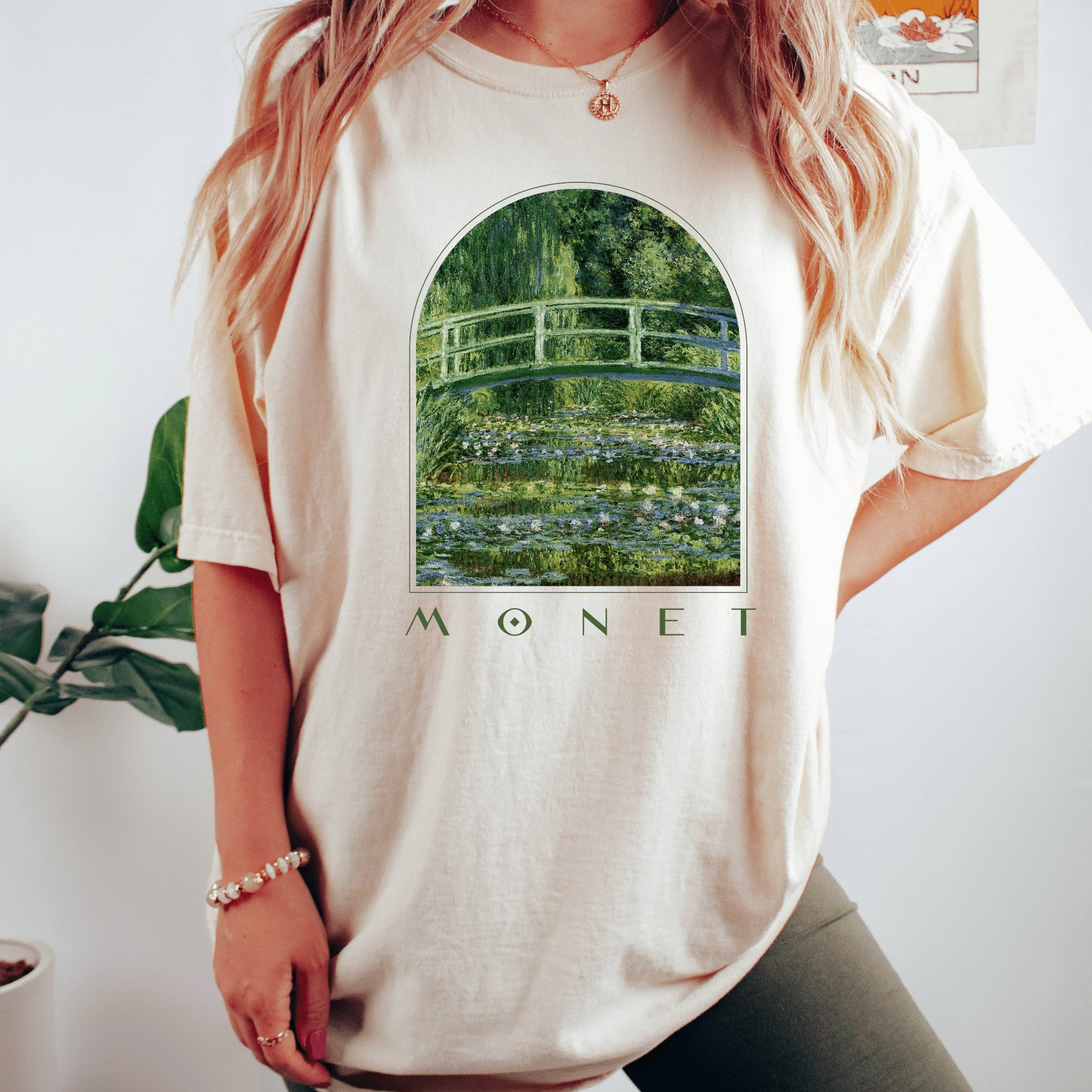 Claude Monet Shirt Vintage Floral Renaissance Shirt Oversized Tshirts ...