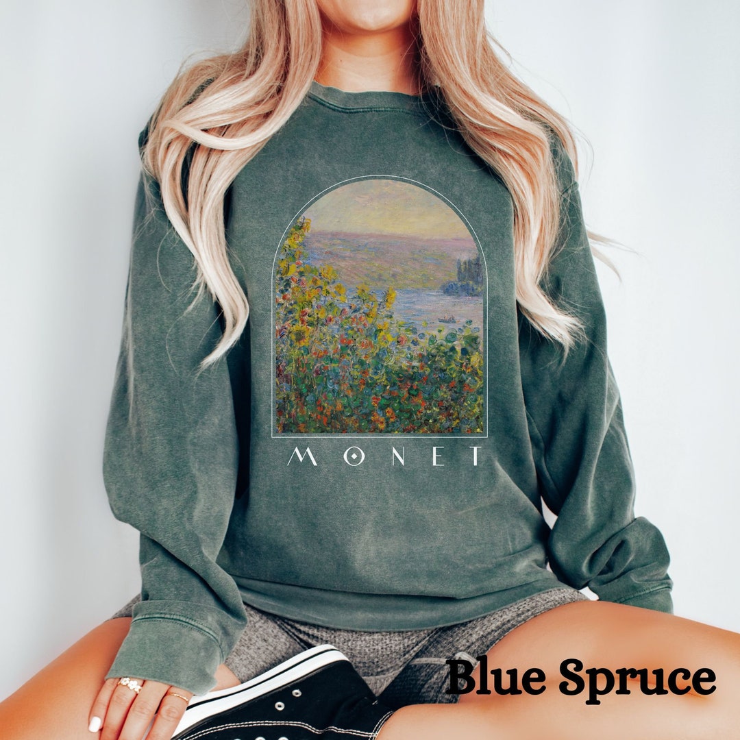 Monet Sweatshirt Claude Monet Comfort Colors Crewneck Sweatshirt Art ...