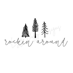 Rockin' Around Christmas Tree SVG, JPEG, PNG Files - Etsy