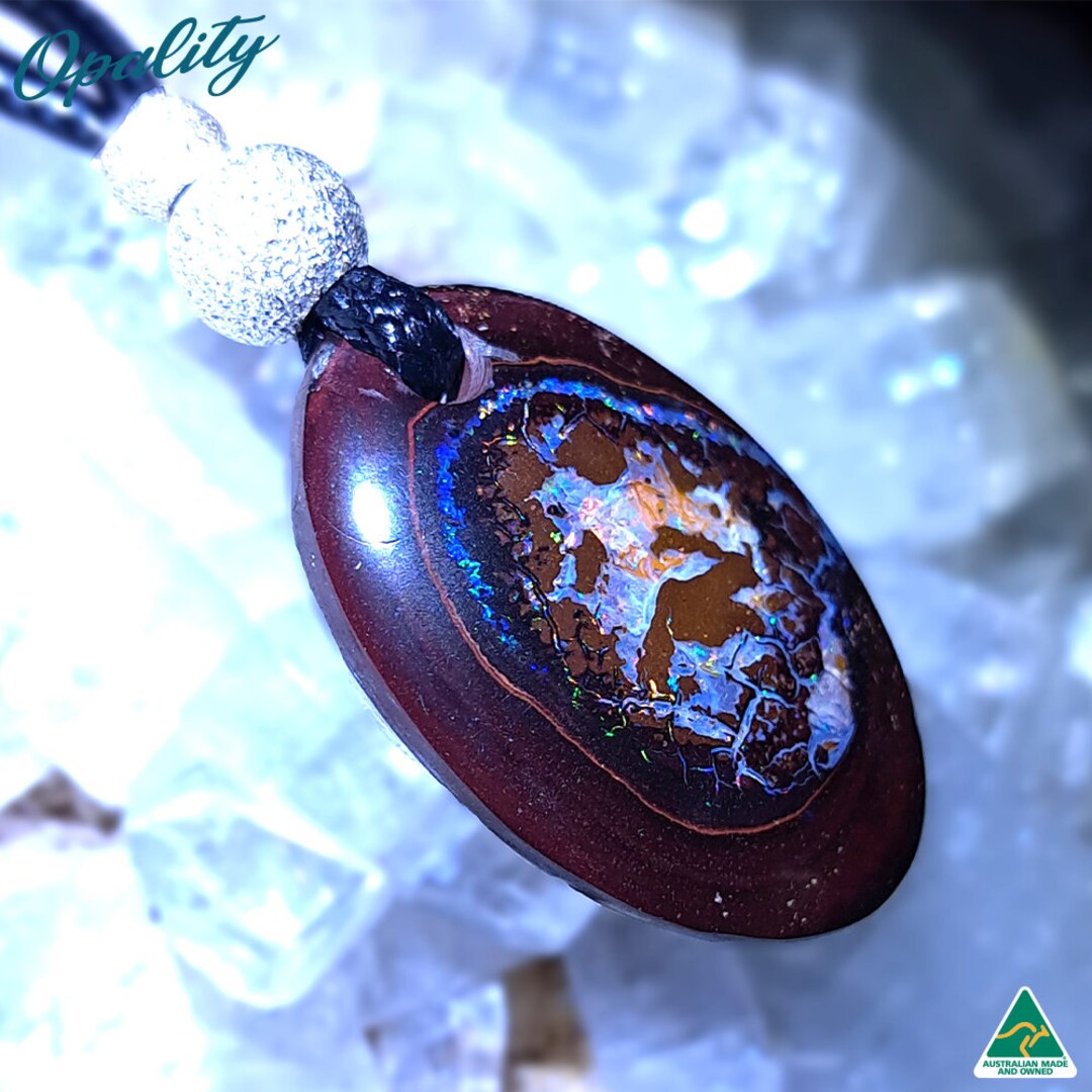 Boulder Opal Yowah Nut Opal & 925 Drilled Pendant 14ct - Etsy