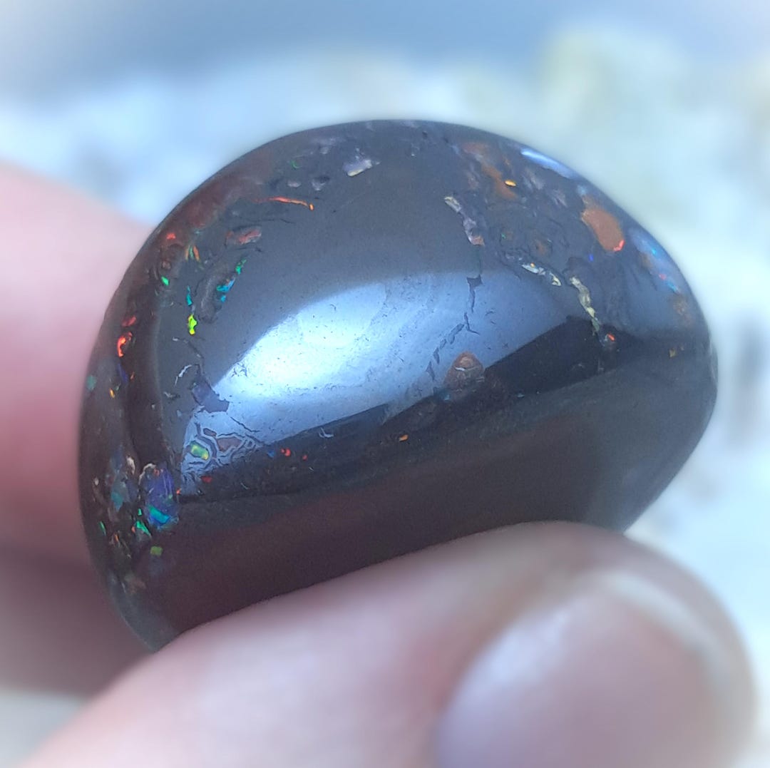 Boulder Opal - Yowah Nut Opal Small Polished Palm Stone 80ct - Etsy