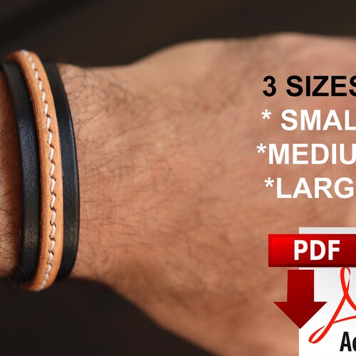 Leather LINK Bracelet Pattern - Etsy