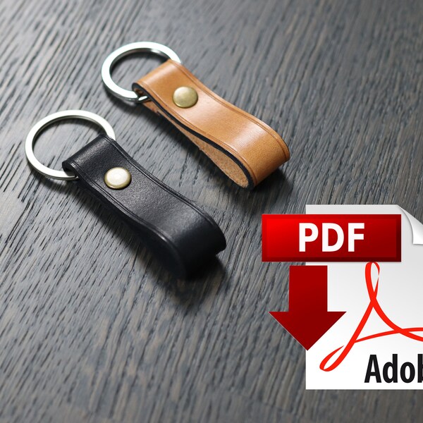 Pdf Leather Keychain - Etsy