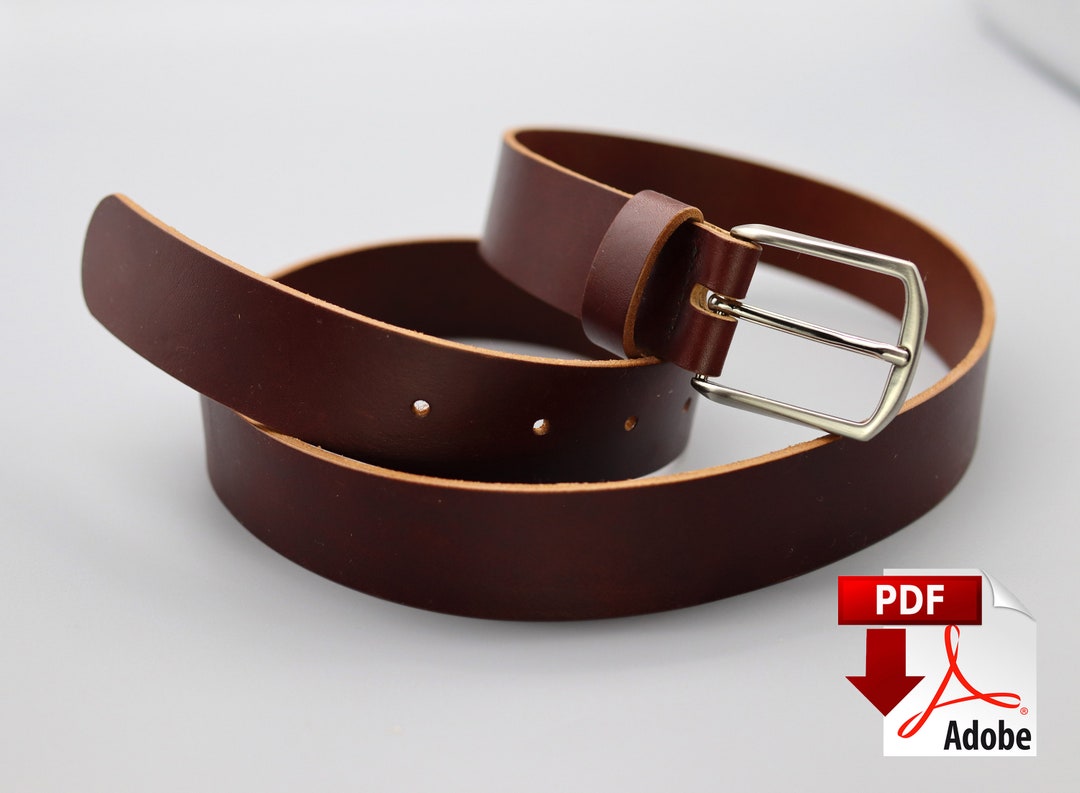 Leather Belt PDF Pattern / Digital Download Leather Strap Pattern ...