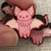 Pink Goth Emo Bat Enamel Pins 1, 2 Posts Small and Perfect for ...