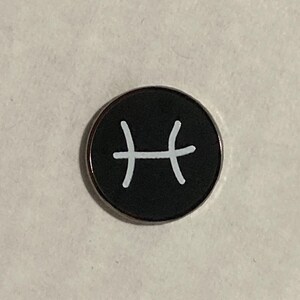 Pisces the Fish Zodiac Hard Enamel Pin- .5” Perfect for Board Fillers ...