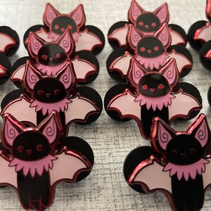 Pink Goth Emo Bat Enamel Pins 1, 2 Posts Small and Perfect for ...