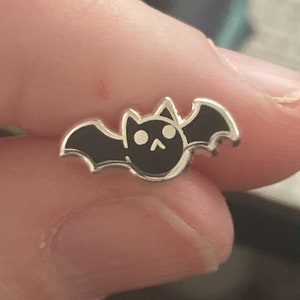 Cute Mini Bat- Small Hard Enamel Pin- .5” Wide and .25” Tall- Set of 5 ...