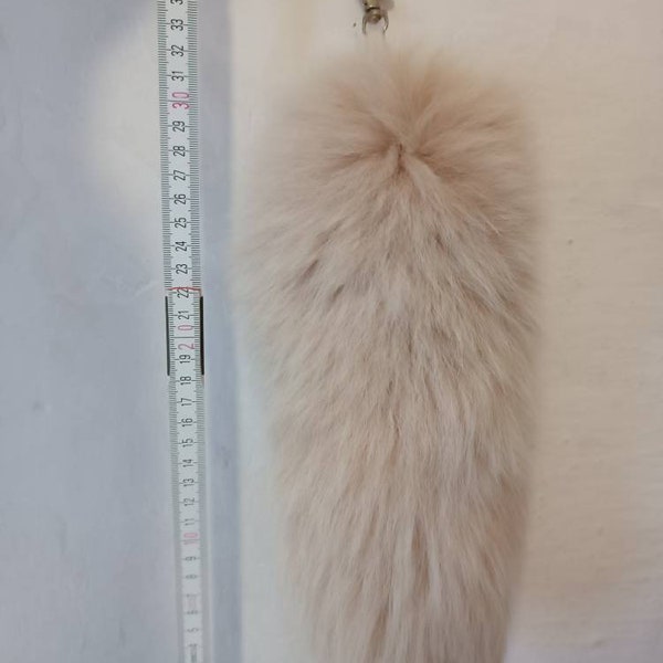 White Fox Tail - Etsy