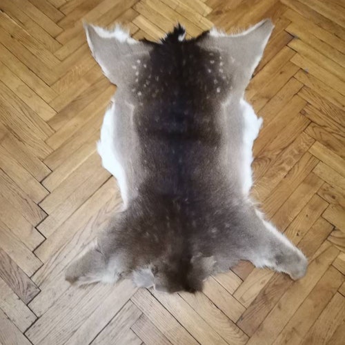 Fallow Deerskin Hide Area Rug Fur Home Decor Living Room - Etsy