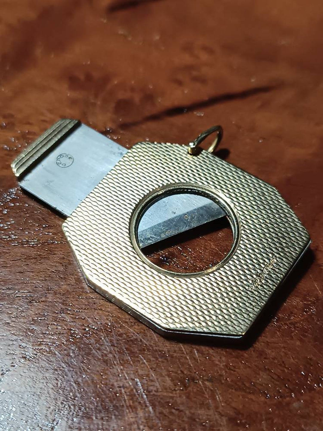Antique, Art Deco 9ct Yellow Gold Cigar Cutter With Engine Turn Work ...