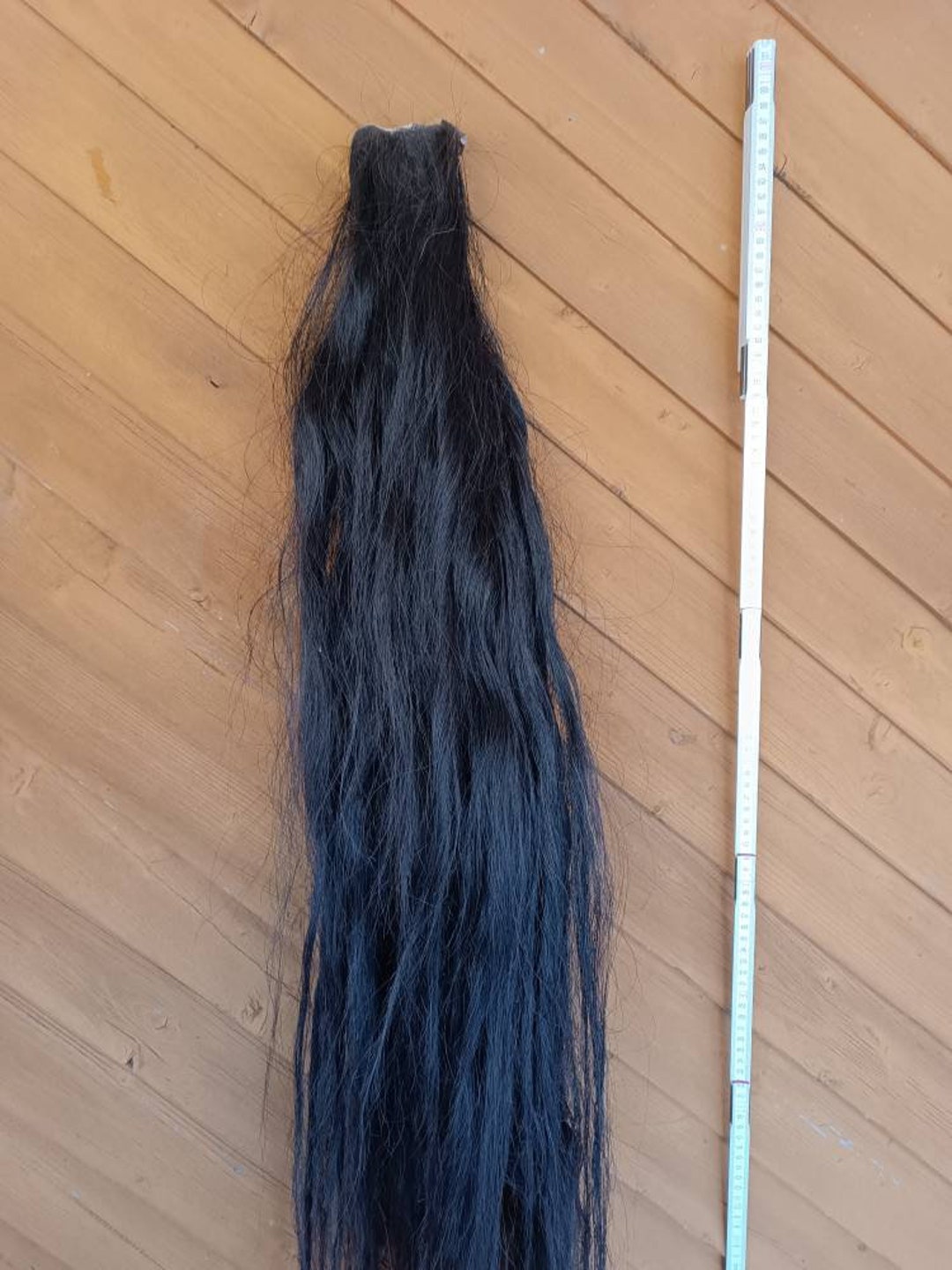 Long Black Natural Real Horse Tail. Measuring Approximately - Etsy