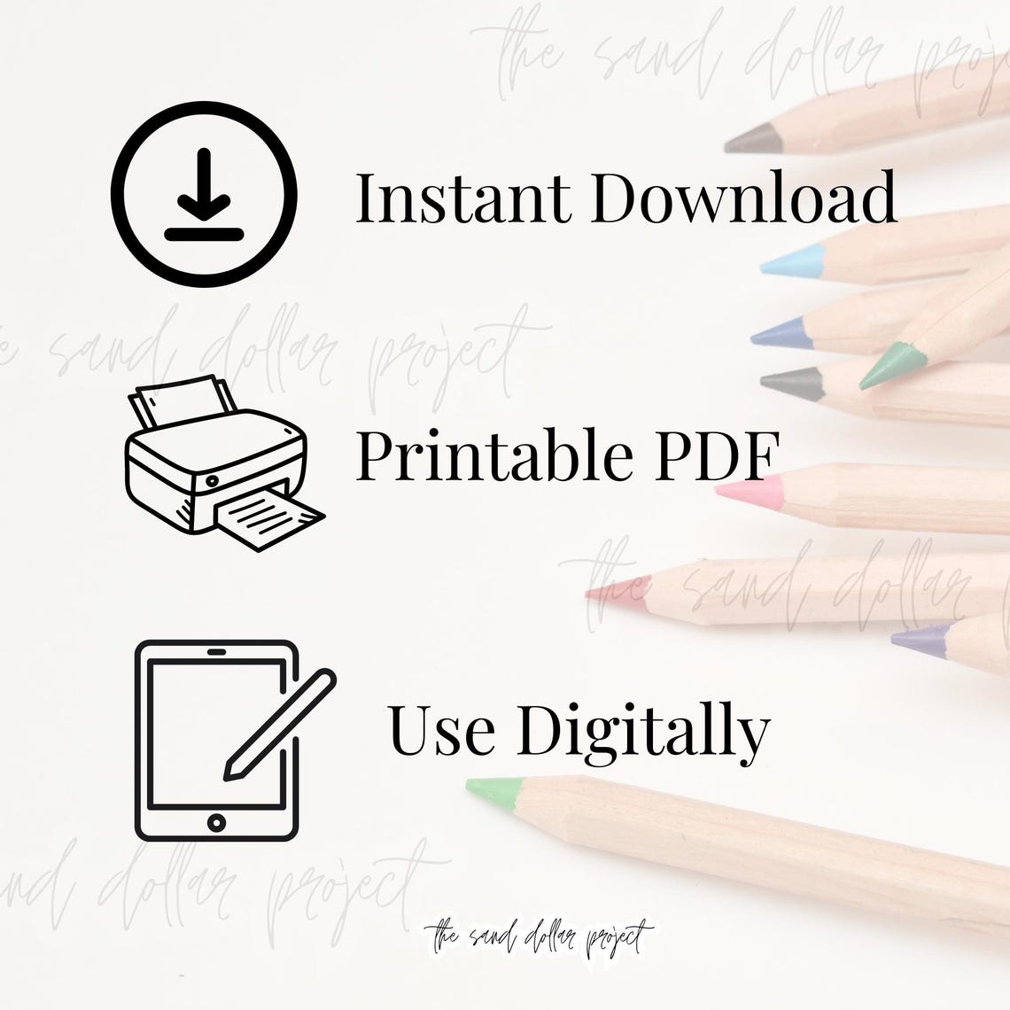 Coloring Pages PDF, Instant Digital Download Coloring Page, Beach ...