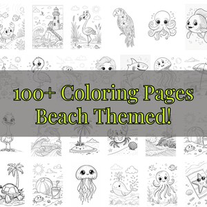 Ocean Coloring Pages for Kids: 100+ Beach-themed Designs (digital ...