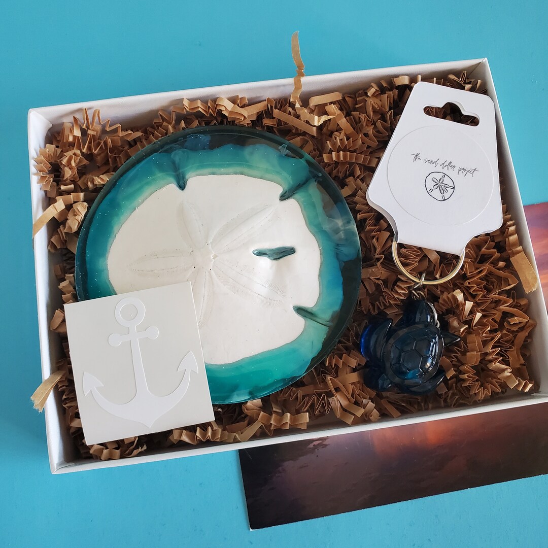 Sand Dollar Beach Decor Gift Set, Beach Ocean Seashell, Seashell Beach ...