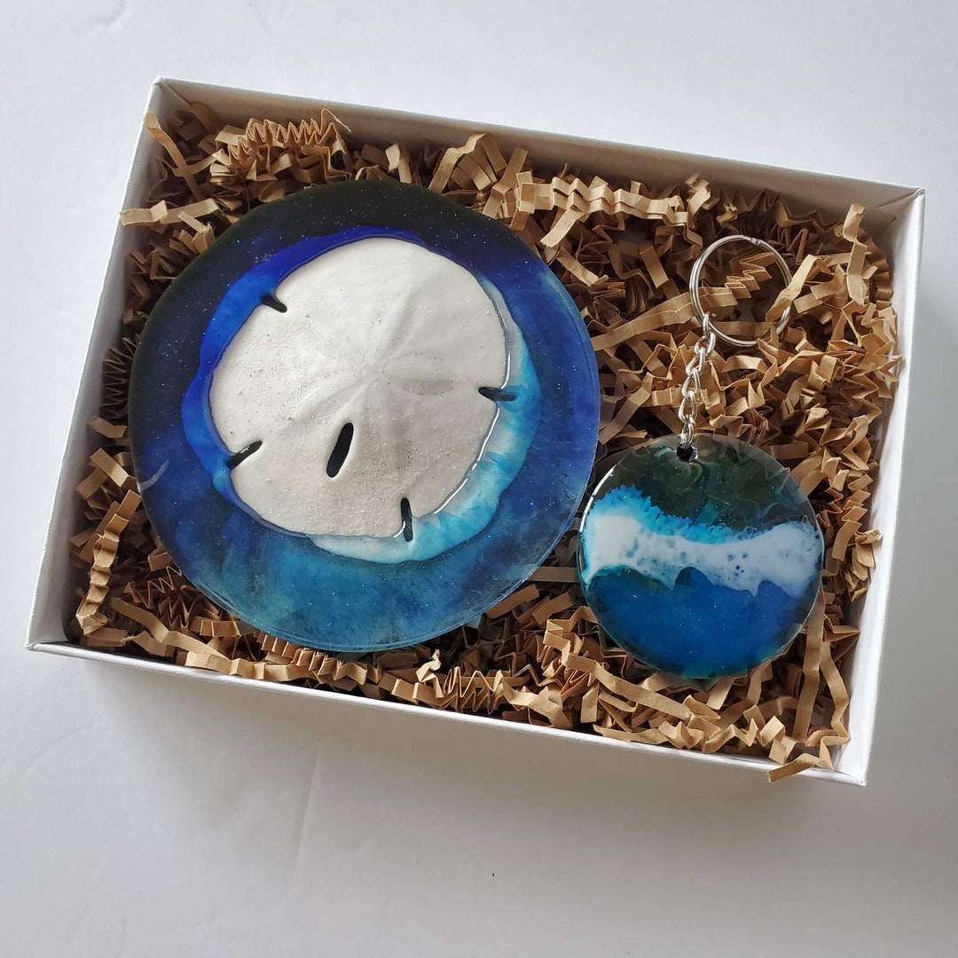 Sand Dollar Beach Decor Gift Set, Beach Ocean Seashell, Seashell Beach ...