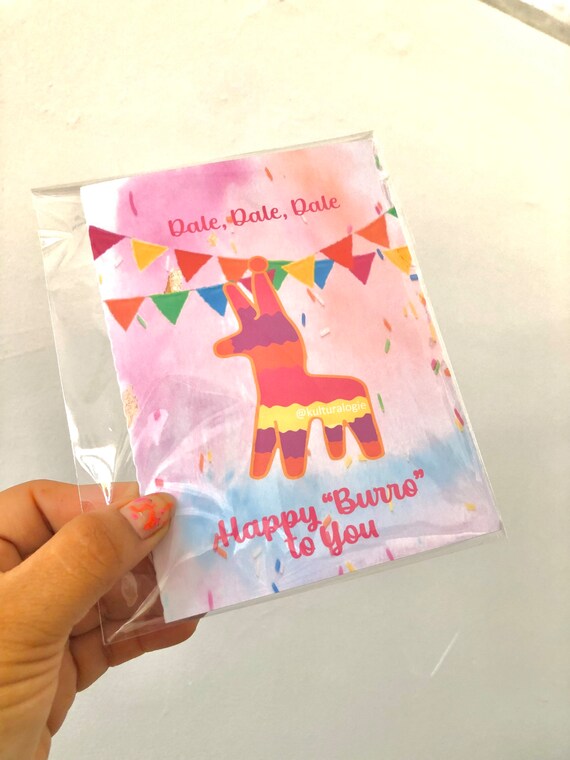 Piñata Birthday Card / Bday Card /birthday Card / Dale Dale - Etsy
