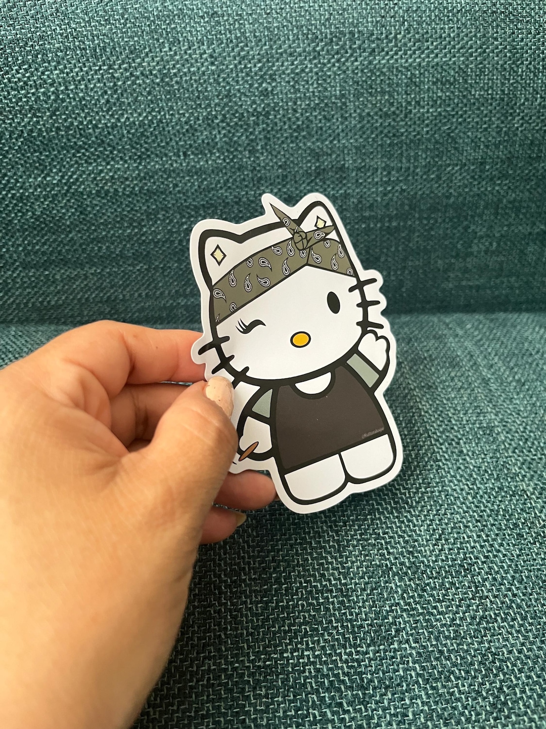 Hello Kitty / Hip Hop 4 Inch Vinyl Sticker / Thug Hello Kitty/ Urban ...
