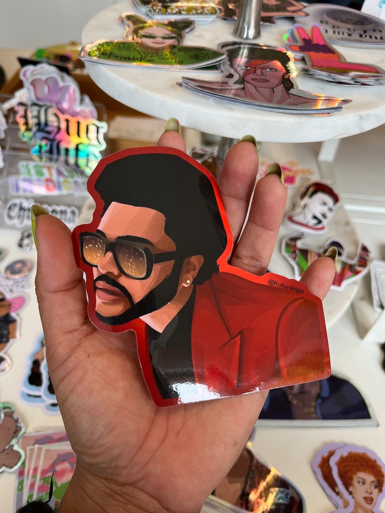 The Weeknd R&B 4 Inch Vinyl Sticker / Abel Tesfaye / Hip Hop / Sticker ...