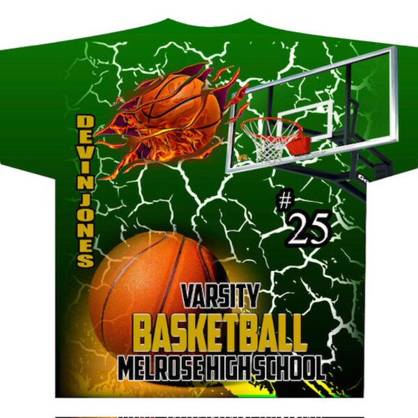 Sublimation Basketball Template - Etsy