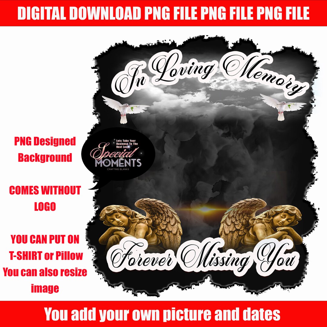 Center T-shirt PNG Design, Memorial, RIP Design, Funeral Background PNG ...