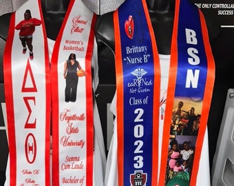 Custom Graduation Stole/ Grad Stole Class of 2024 Sash/ Class of 2024 ...